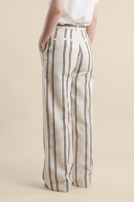 Brown wide-leg trousers – LePantalon